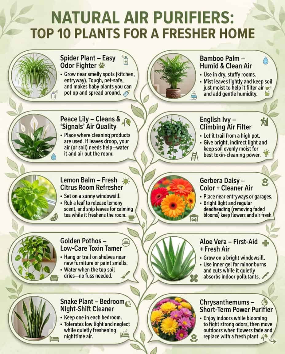 10 Plants That Eliminate Stinky House Smells (No Air Fresheners!)